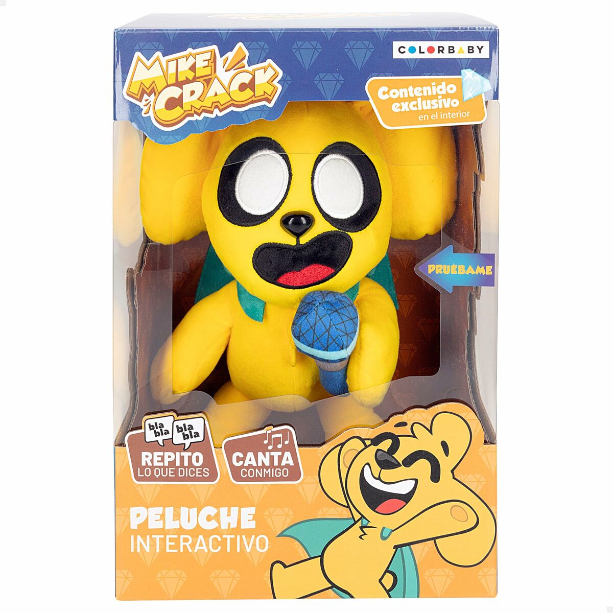 Soft toy with sounds Mikecrack Yellow 29 cm - TheToysLane.com